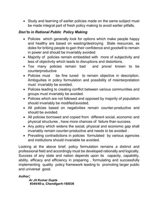 INGRADINATS OF A SUCCESSFUL POLICY - Copy (1).docx