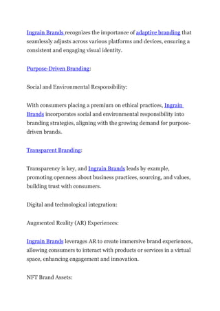 Illuminating the Path: Exploring Emerging Trends in Branding with ...