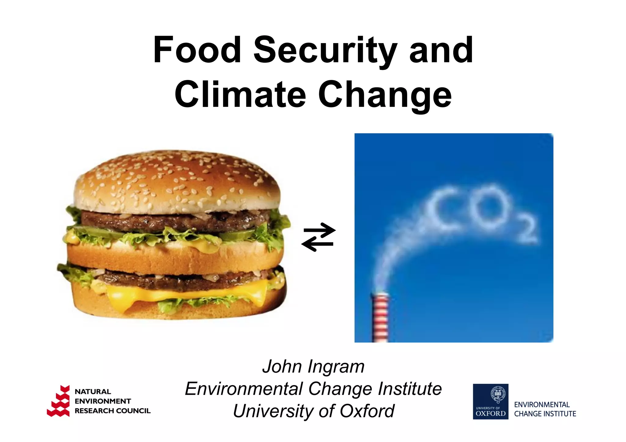 Food Security and Climate Change | PDF
