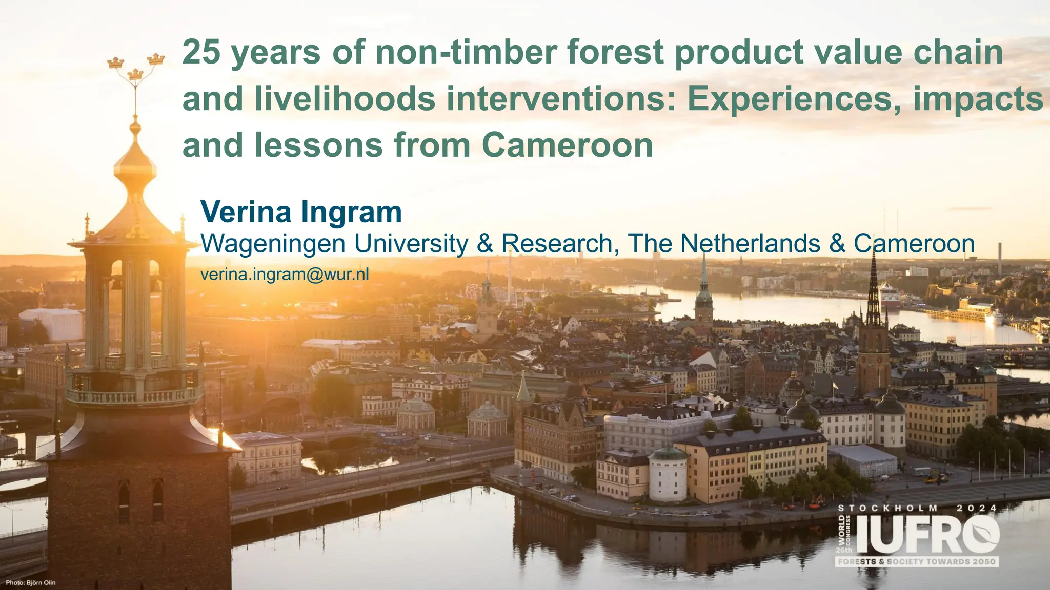 25 years of non-timber forest product value chain and livelihoods ...