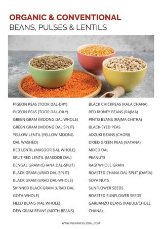 Ingrano offers an expansive range of organic, conventional, frozen, and ...