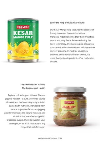 Ingrano offers an expansive range of organic, conventional, frozen, and ...