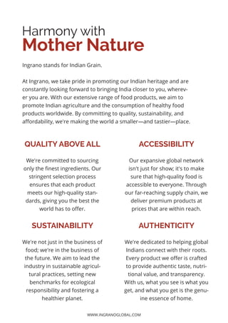 Ingrano offers an expansive range of organic, conventional, frozen, and ...