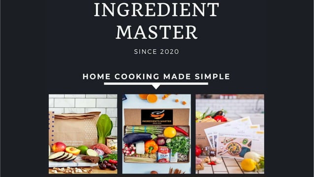 Ingredient Master Business plan | PPT