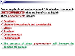 Ingredients and functional roles of edible oils | PDF