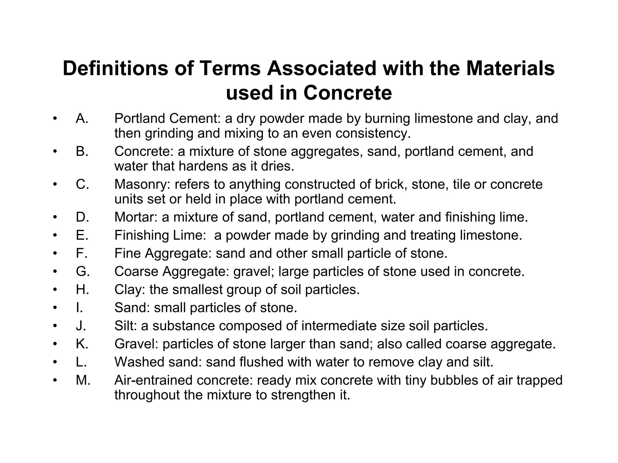 Ingredients and mixing concrete | PPTX | Chemistry | Science