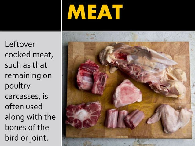 Ingredients in preparing stocks | PPTX