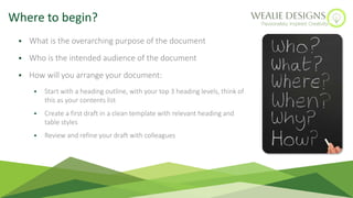 Ingredients of a good document.pptx | Desktop Publishing | Computer ...