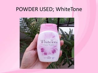 Ingredients of face powder | PPTX