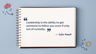 Ingredients of leadership | PPTX