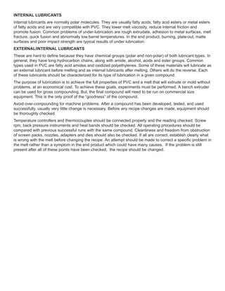 Ingredients PVC | PDF