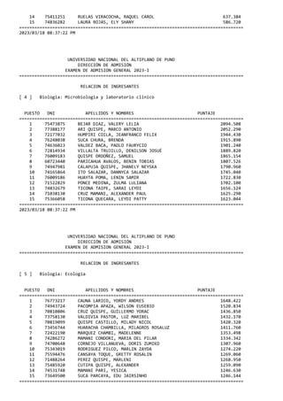 Ingresantes en el examen general unap 2023 I.pdf