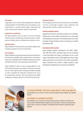 Ingres database 9.2 | PDF