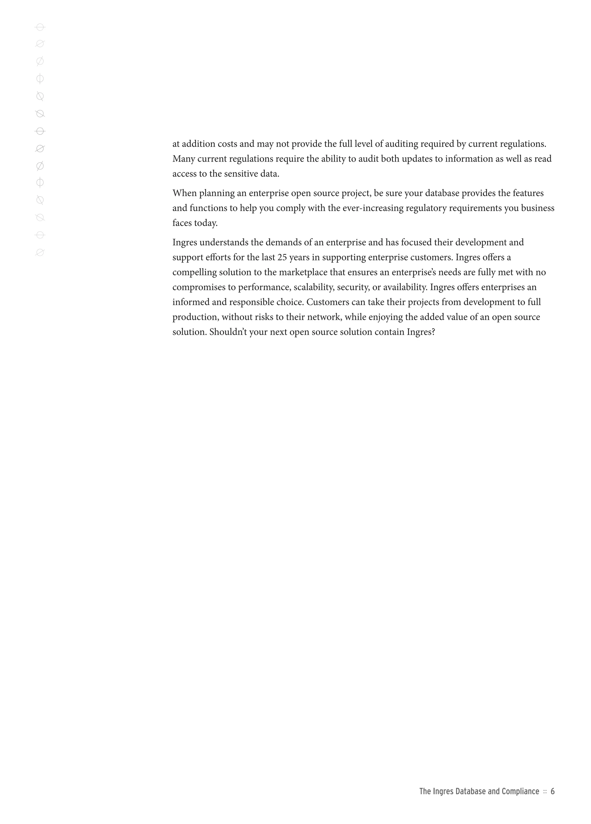 Ingres database and compliance | PDF