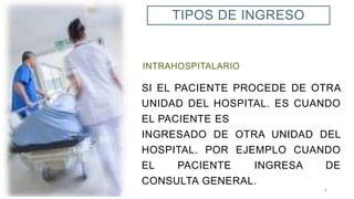 INGRESO Y EGRESO DEL PACIENTE EN ENFERME | PPTX