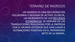 Ingresos contables | PPTX