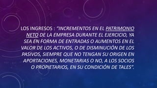 Ingresos contables | PPTX