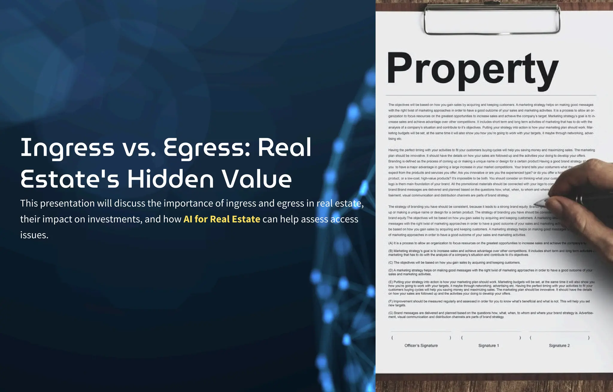 Ingress vs. Egress: Real Estate's Hidden Value | PPT
