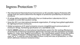 Ingress protection | PPTX