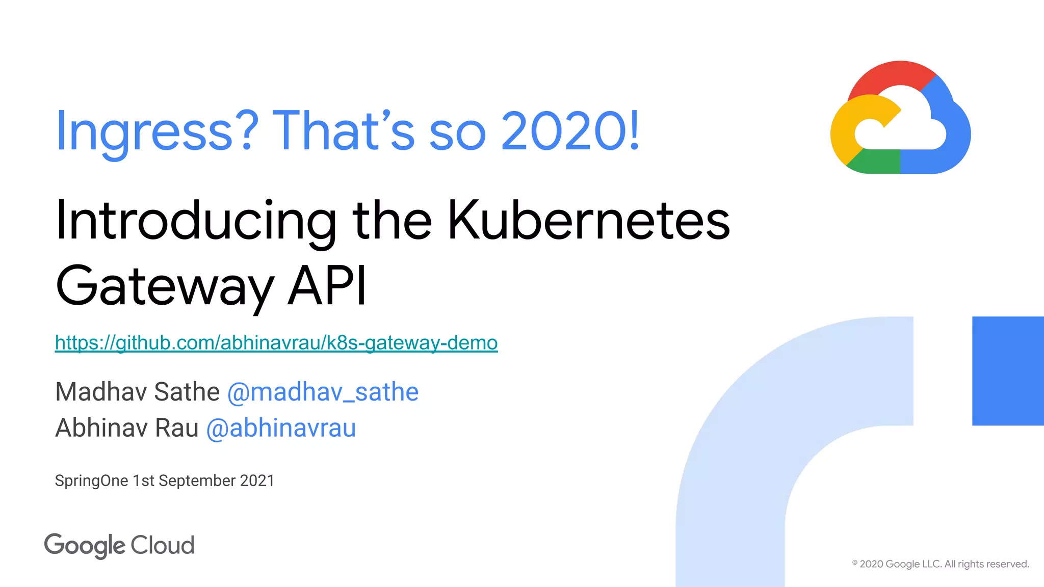 Ingress? That’s So 2020! Introducing the Kubernetes Gateway API | PPT