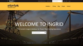 Ingrid - Power Plants Database | PPT