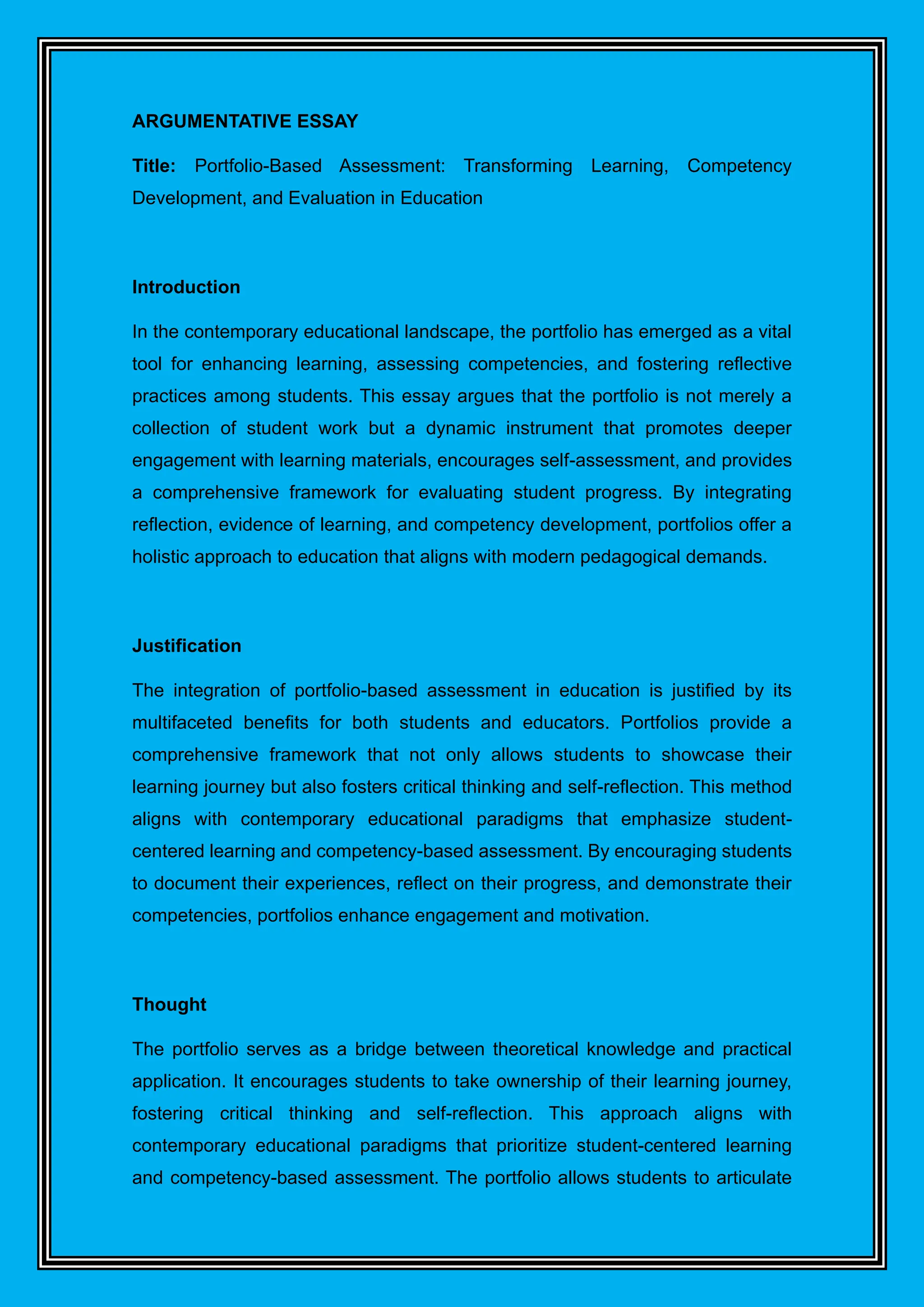 Transforming Learning, Competency Development, and Evaluation in ... Transforming Learning, Competency Development, and Evaluation in ...