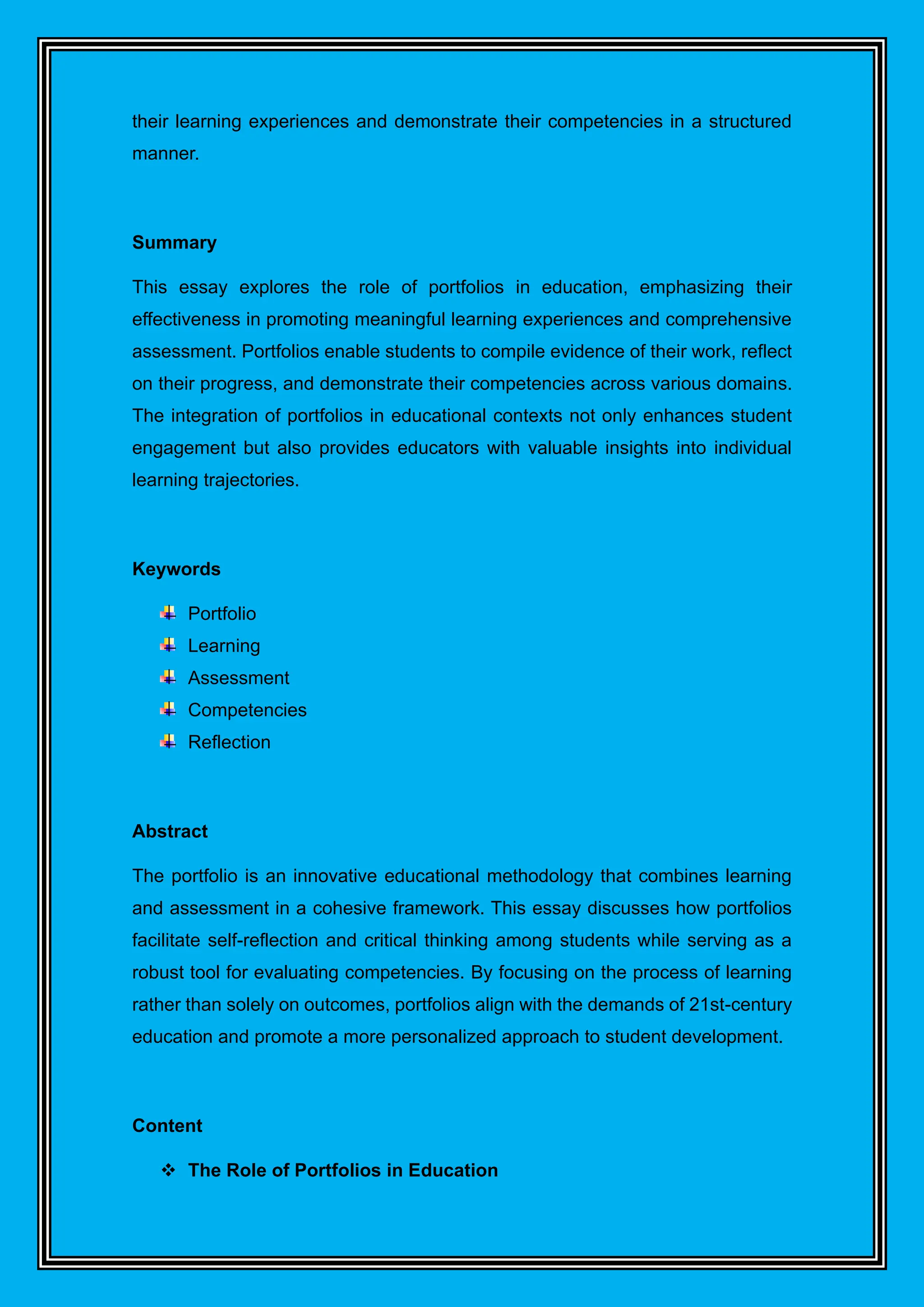 Transforming Learning, Competency Development, and Evaluation in ... Transforming Learning, Competency Development, and Evaluation in ...