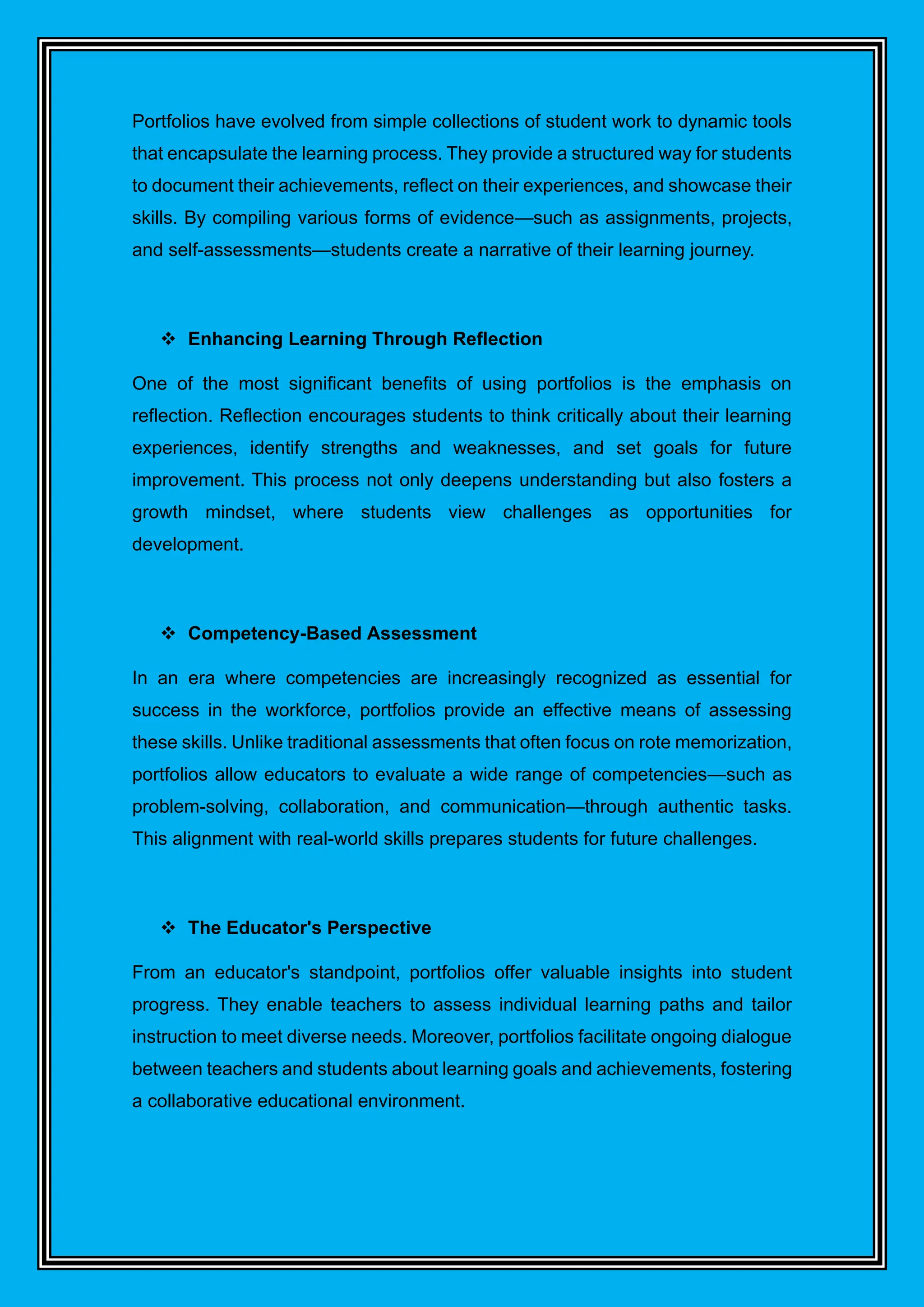 Transforming Learning, Competency Development, and Evaluation in ...