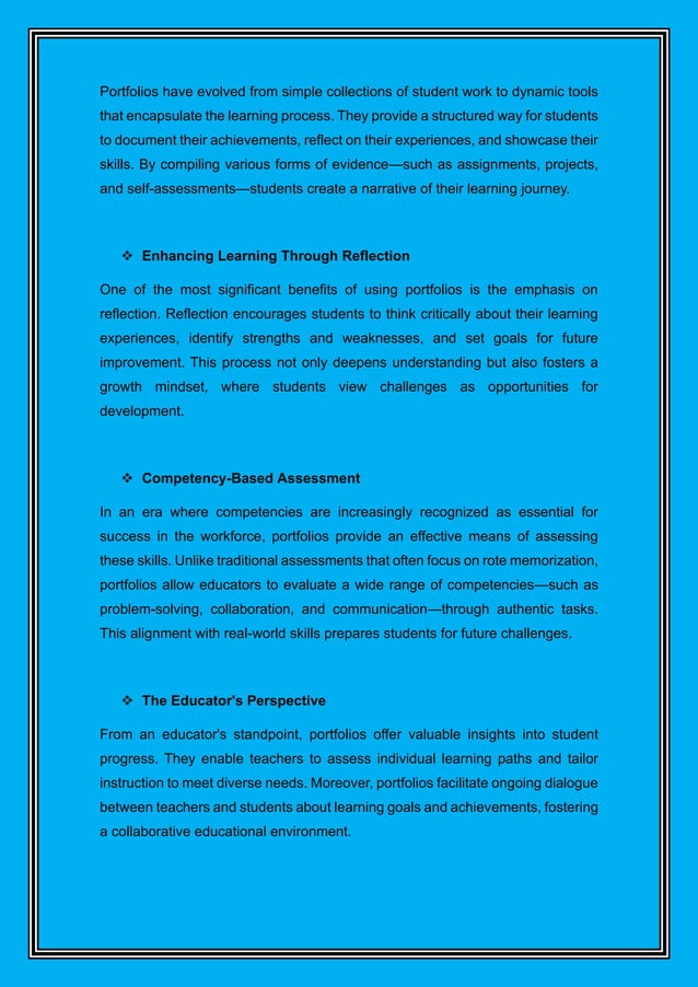 Transforming Learning, Competency Development, and Evaluation in ... Transforming Learning, Competency Development, and Evaluation in ...