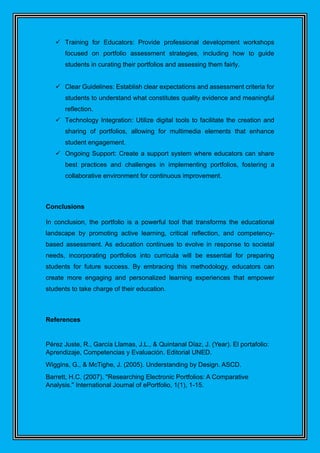 Transforming Learning, Competency Development, and Evaluation in ...