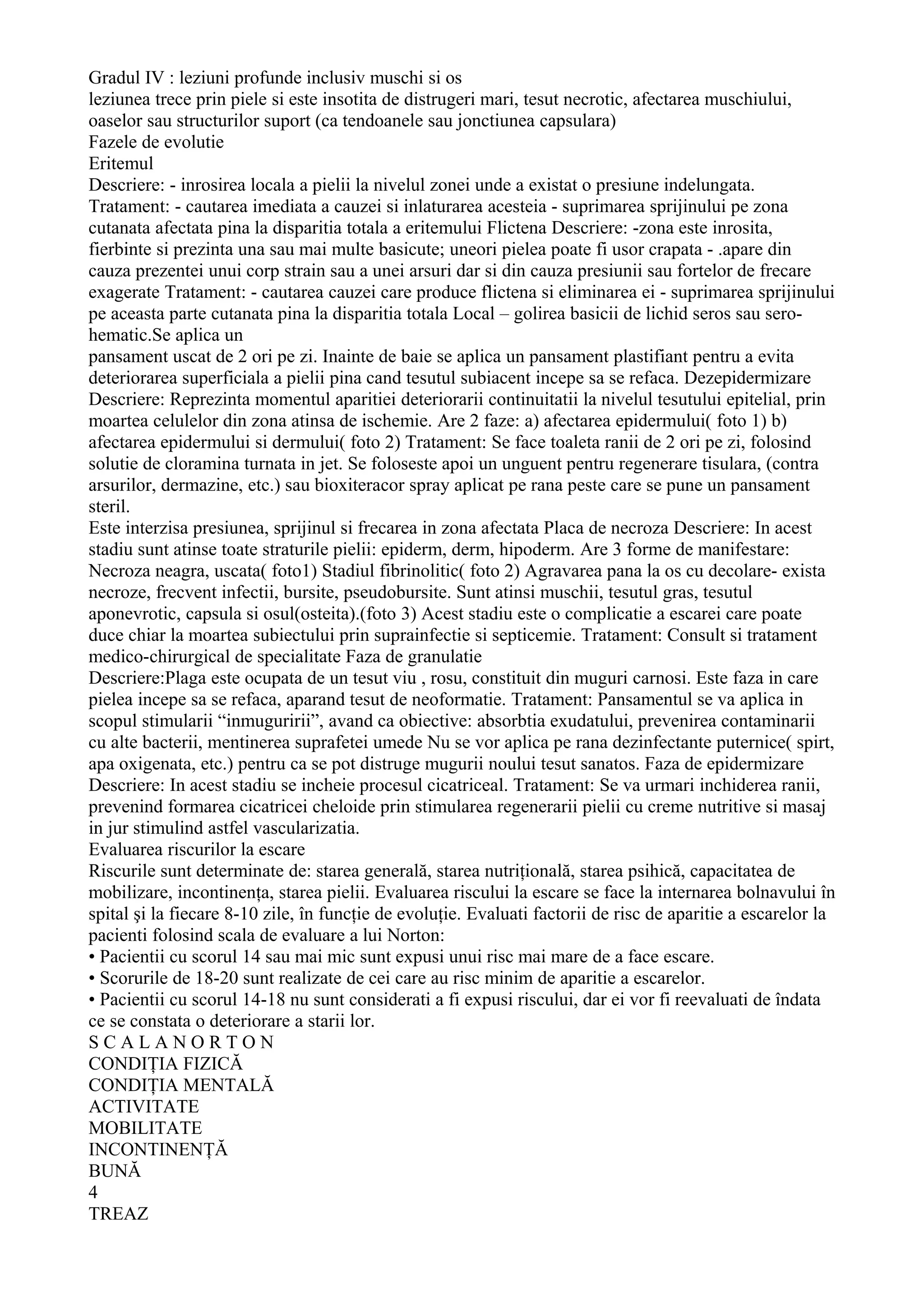 Ingrijirea plagilor | DOC