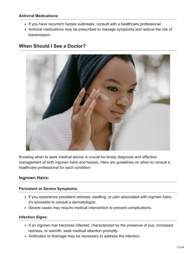 Ingrown Hair Vs Herpes What Are The Differences Pdf