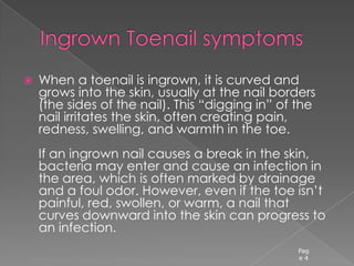 Ingrown toenails | PPTX