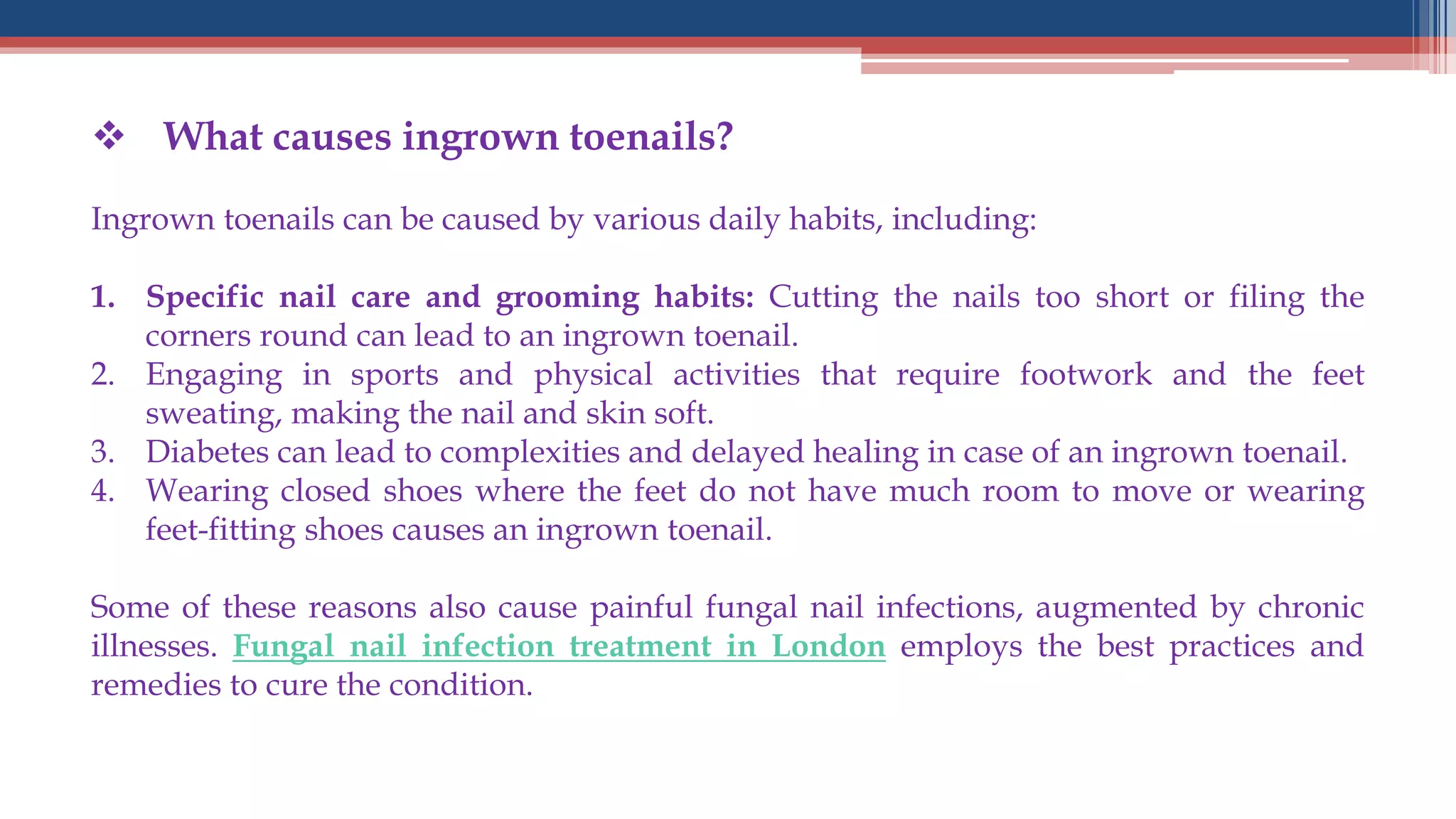 Ingrown Toenail Surgery in London- the Safest way to cure ingrown nail ...