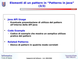 Lezione 00 - Introduzione ai Design Patterns | PPT