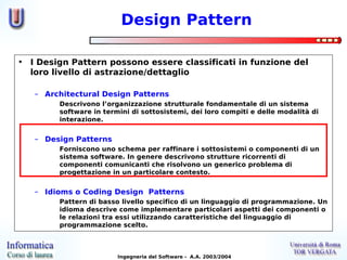 Lezione 00 - Introduzione ai Design Patterns | PPT