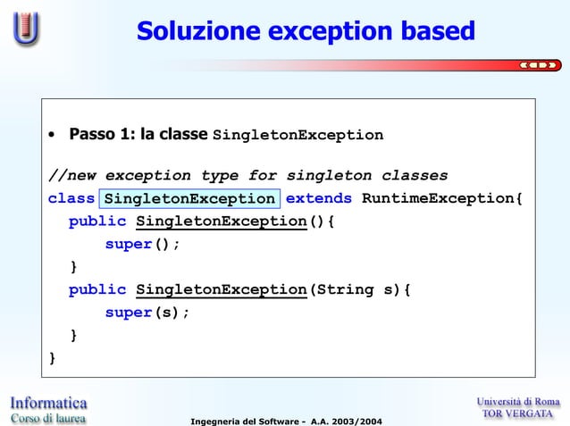 Lezione 01 - Singleton | PDF | Programming Languages | Computing