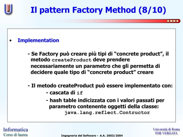 Lezione 04 - Factory method | PDF