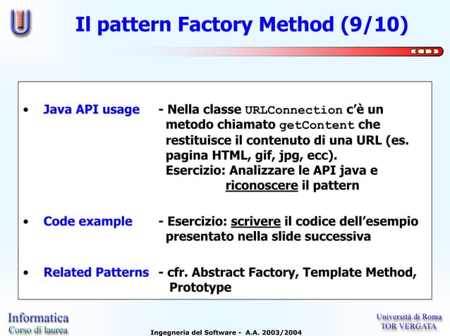 Lezione 04 - Factory method | PDF