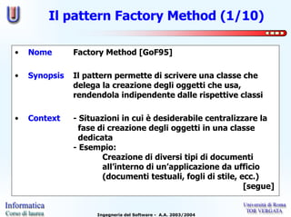 Lezione 04 - Factory method | PDF