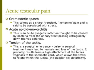Inguinal And Scrotal Swellings And Scrotal Pain | PPT