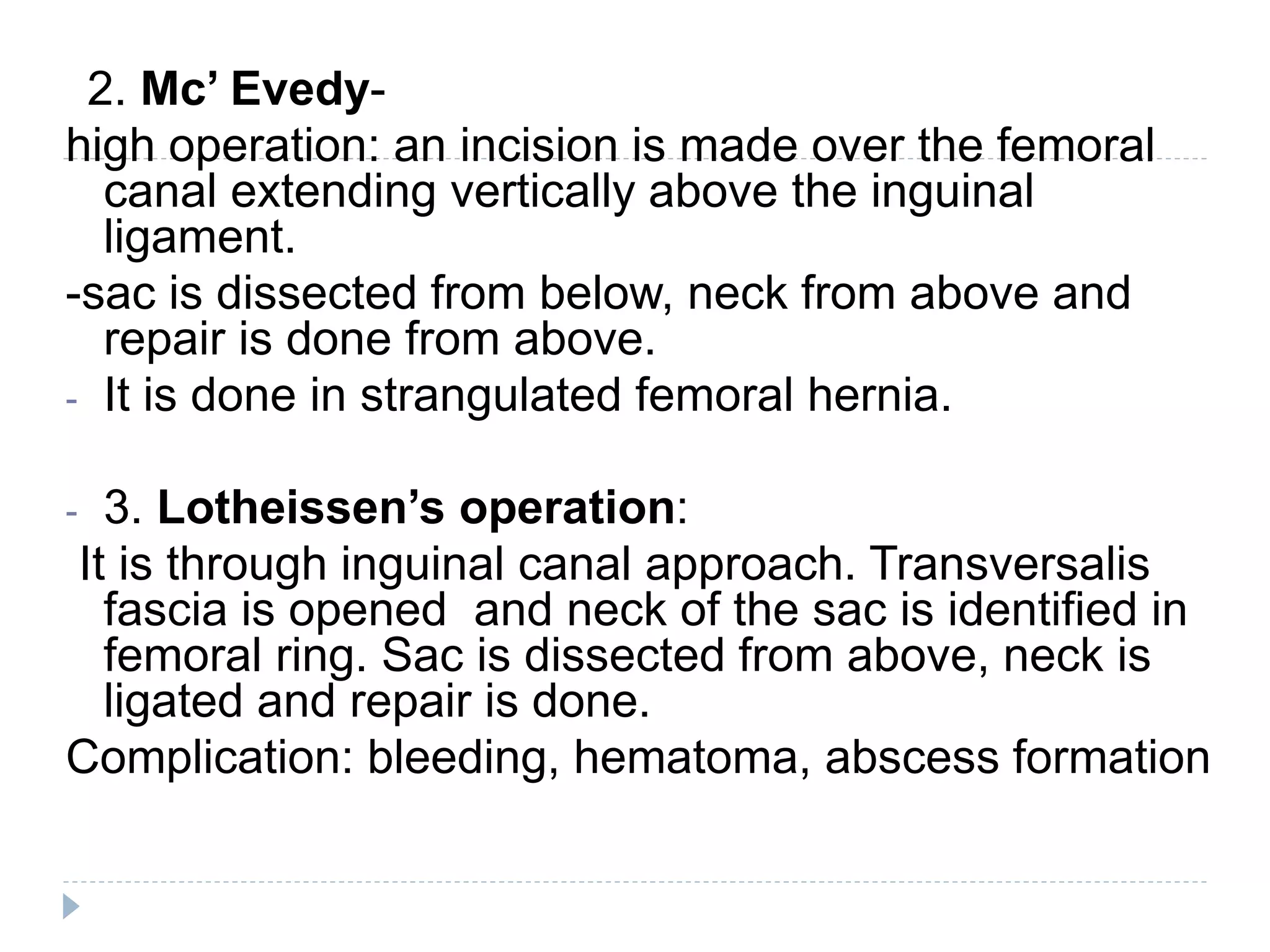 Inguinal and Femoral hernia | PPTX