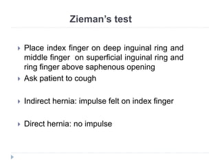 Inguinal and Femoral hernia | PPTX