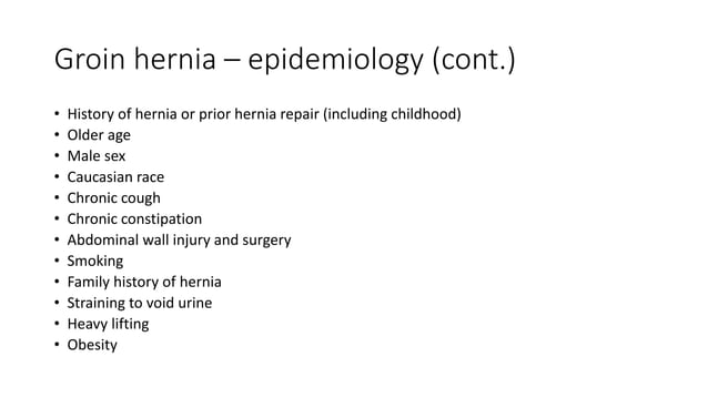 Inguinal and femoral hernia | PPTX