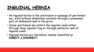 Inguinal canal final | PPTX