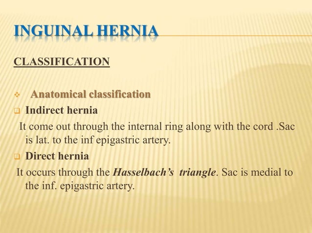 Inguinal hernia | PPTX