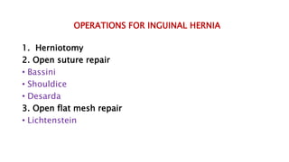 Inguinal hernia | PPT