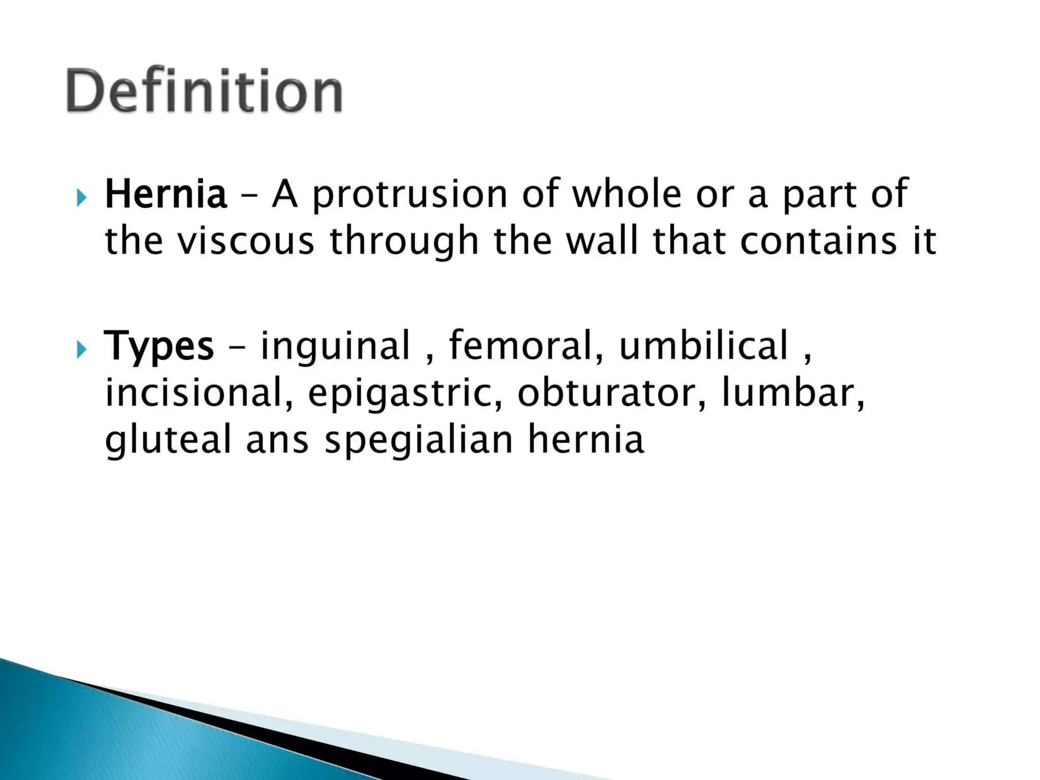 INGUINAL HERNIA examination and treatment | PPTX