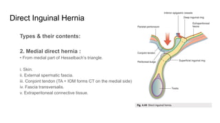 Inguinal Hernia for first year MBBS students Anatomy | PPTX