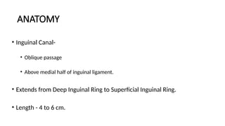 Inguinal Hernia presentation in General surgery | PPTX